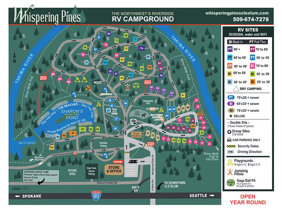 Stay at Whispering Pines RV Park - Unique Campground RV Camping ...
